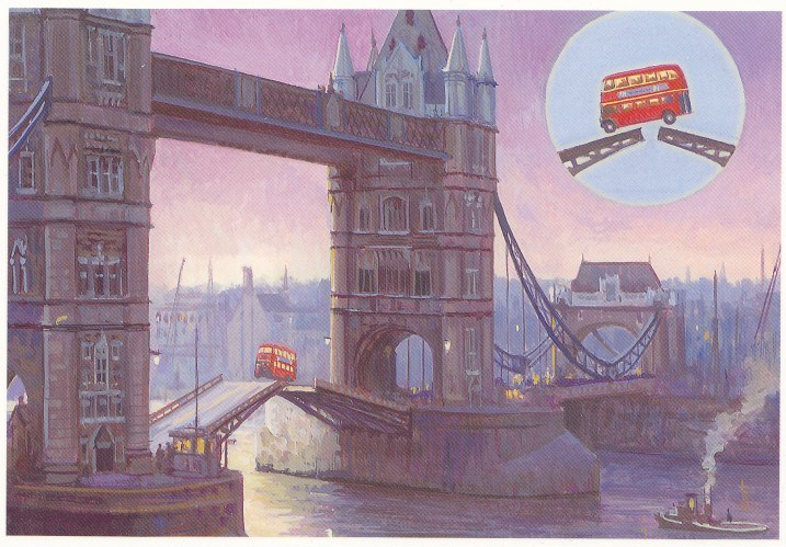 A Brief Moment of History: The Day a Bus Jumped Tower Bridge – Just ...